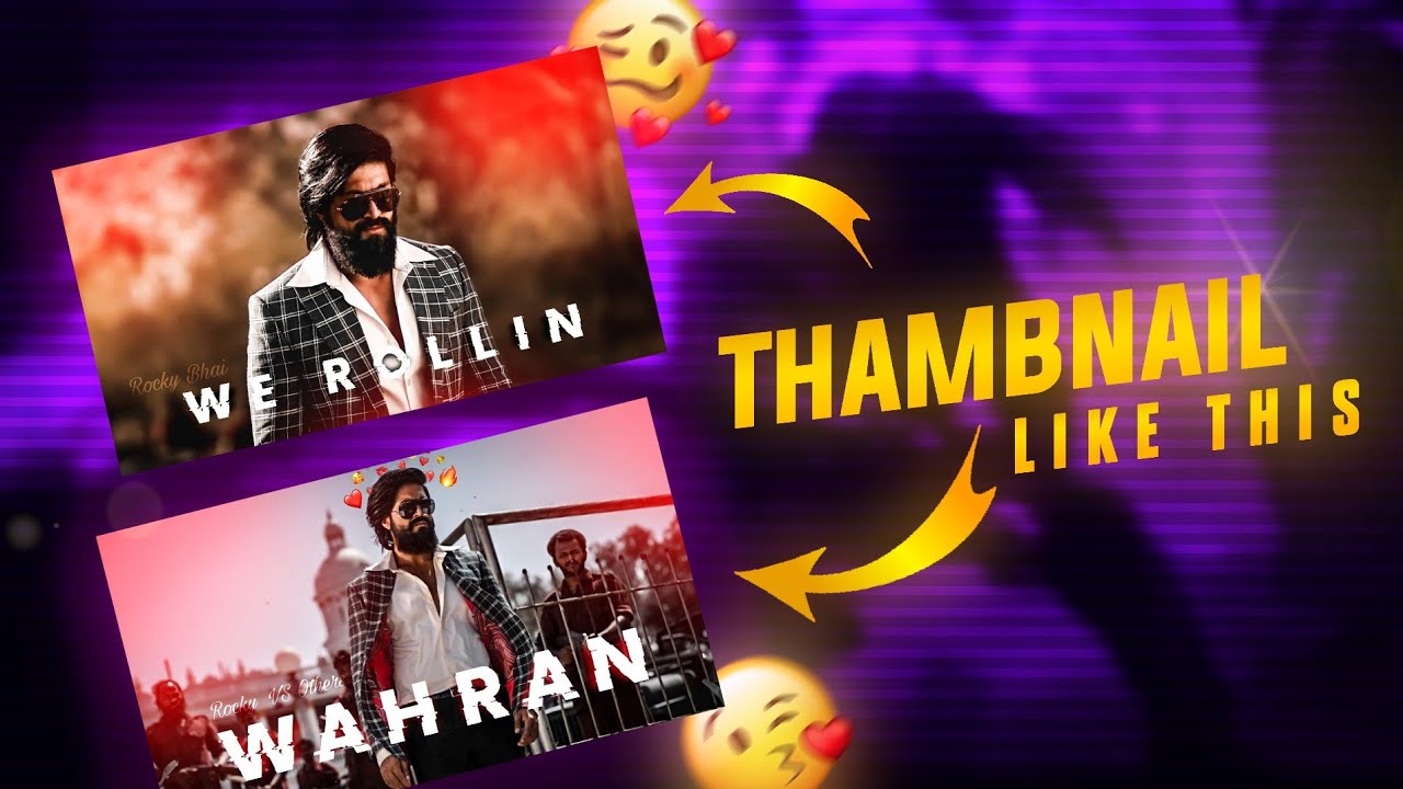 HOW TO MAKE THAMBNAIL LIKE THIS | VIRAL THAMBNAIL FOR EDIT | TUTORIAL | Harsh X Editz - YouTube
