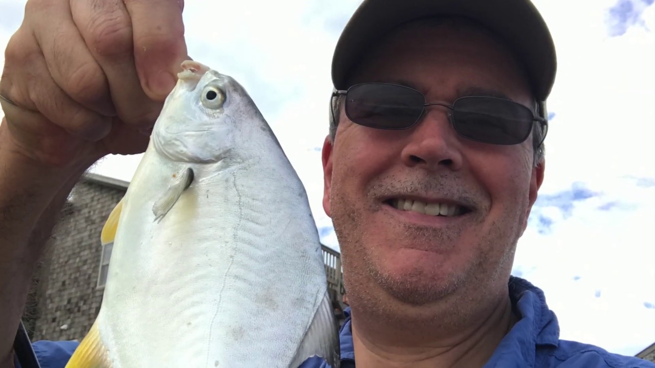 Surf fishing Buxton, OBX - YouTube