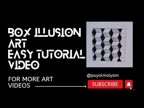 How to draw a box illusion art #illusion #illusionvideo # ...