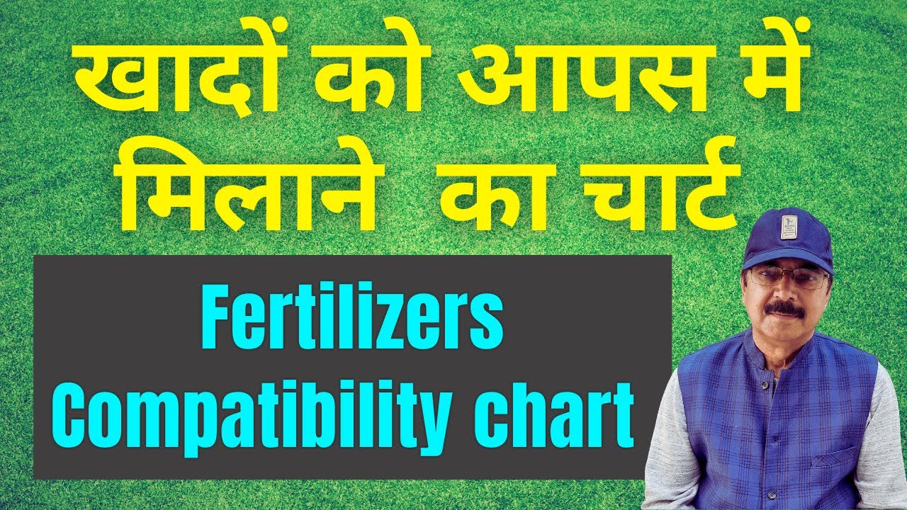 Fertilisers compatibility । खादों का आपस में मिलना या ना मिलना - YouTube