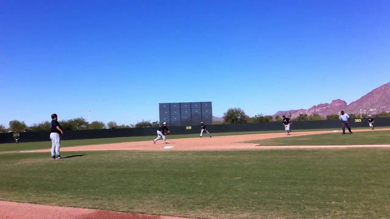 Tag out at 3rd base - YouTube