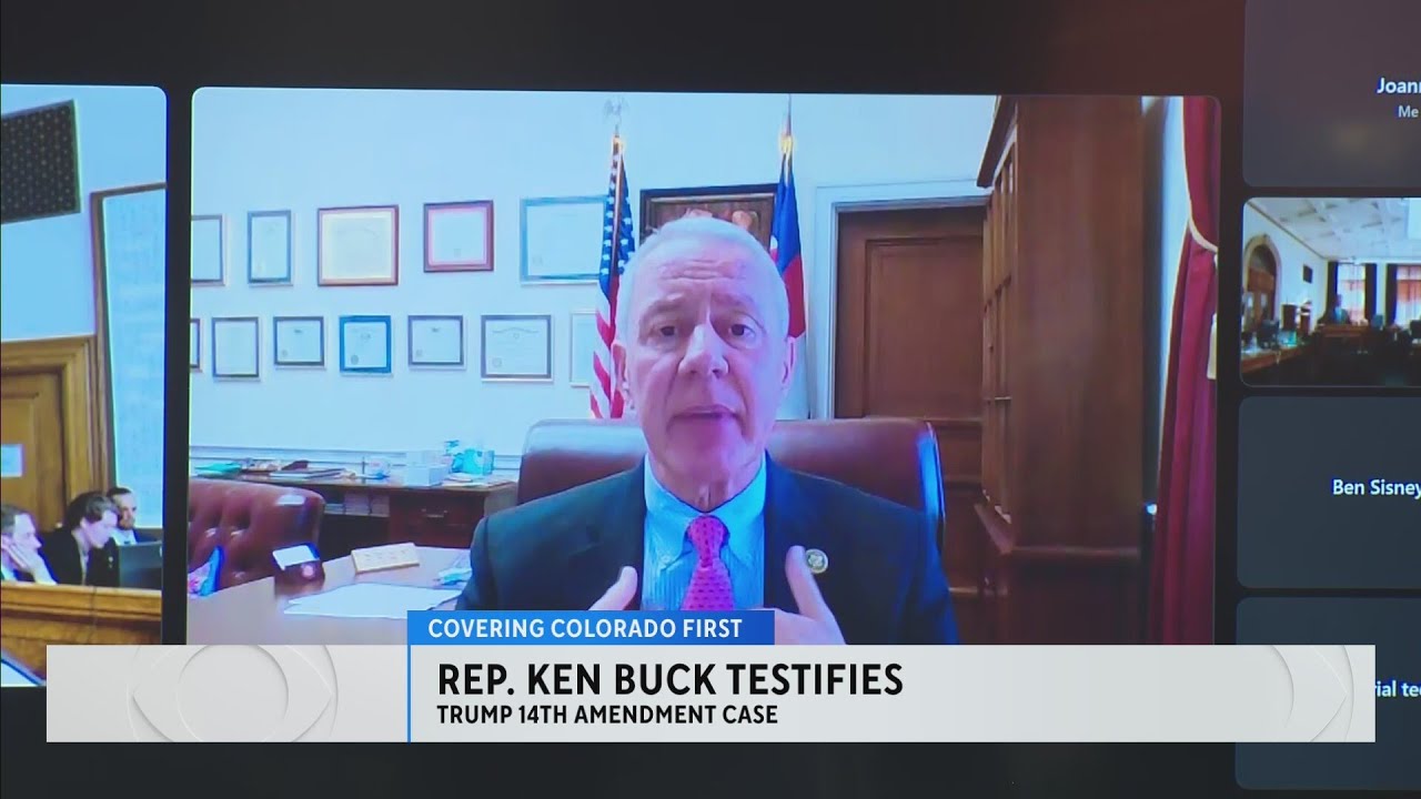 Colorado Congressman Ken Buck testifies in trial to keep former ...