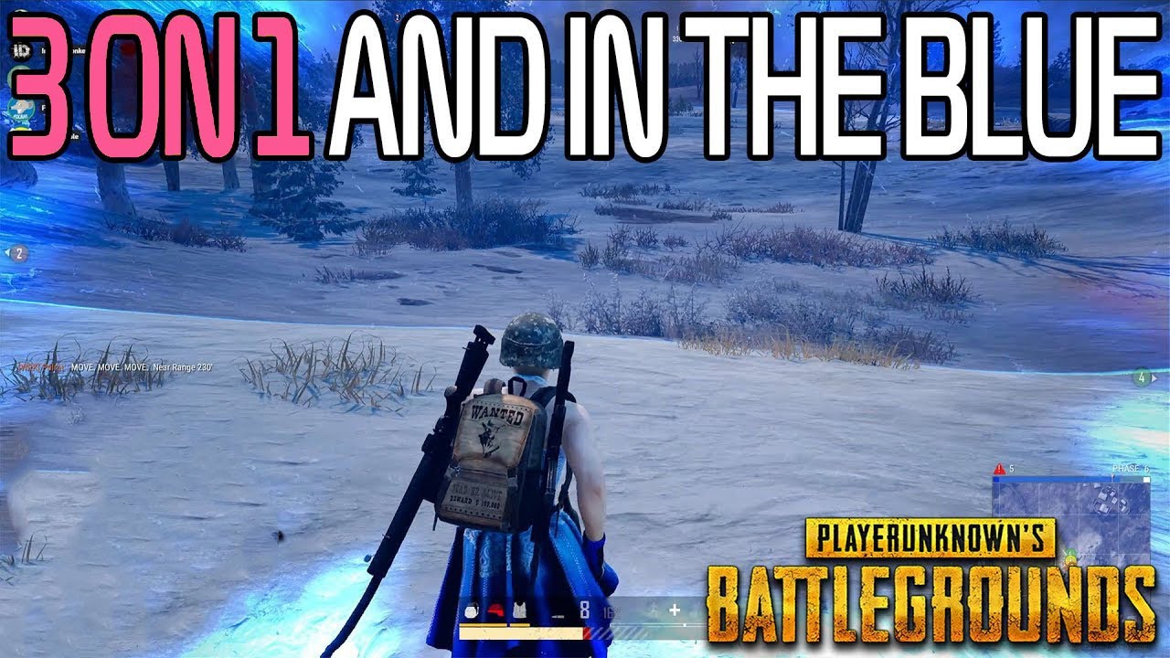 3 on 1 and in the blue - (PUBG: BATTLEGROUNDS Highlights) - YouTube