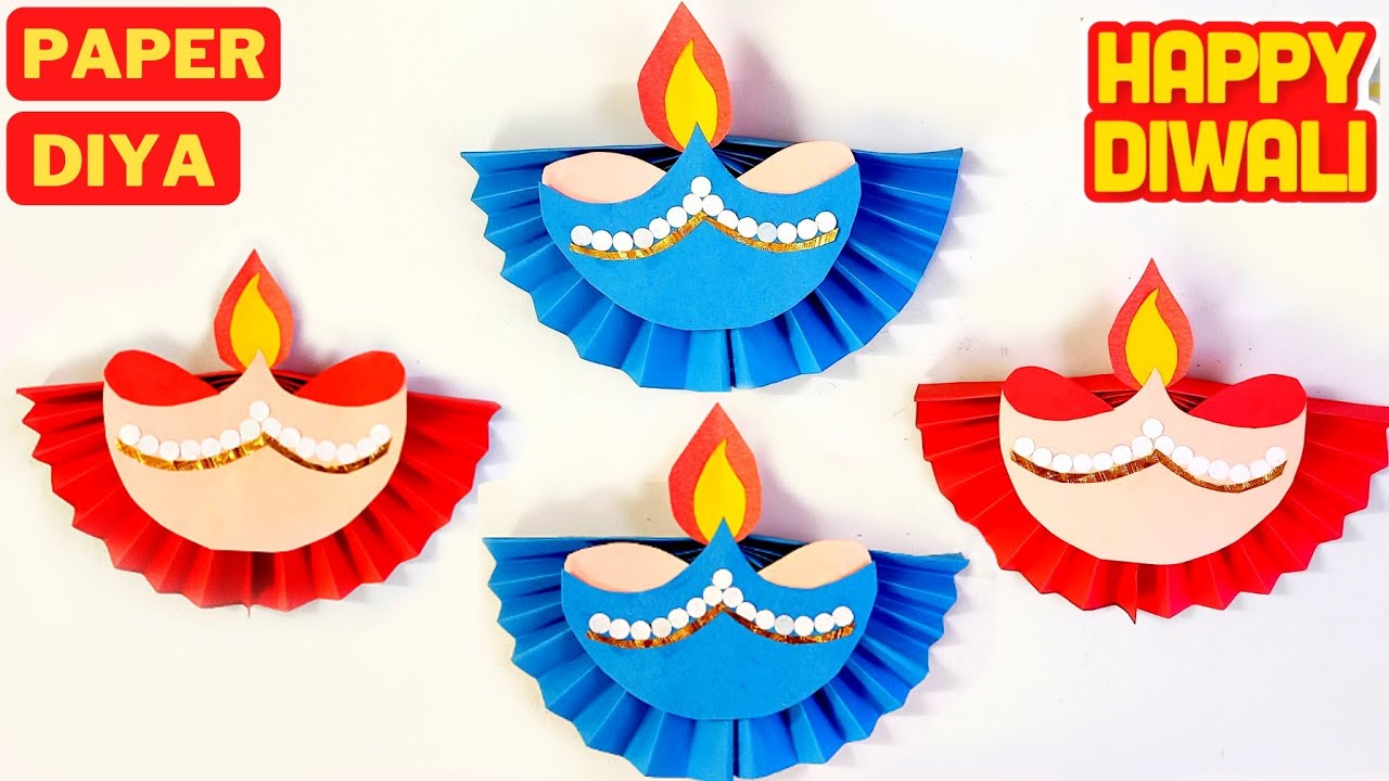 DIY Diya Making With Paper | Paper Diya | Diwali Decoration Ideas | How ...