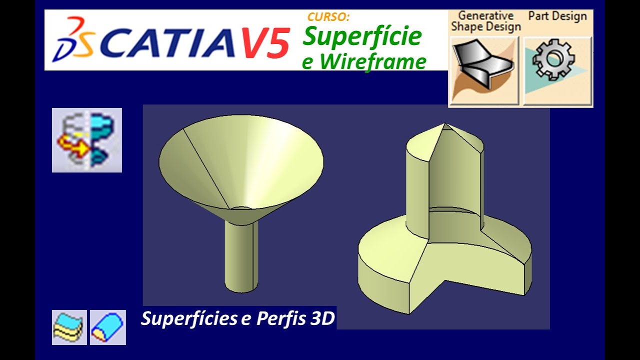 CATIA V5 SW 03 Revolve - YouTube