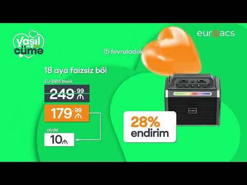 Yaşıl Cümədə Euroacs ilə endirim fürsəti! 💚