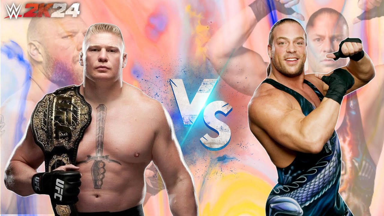 BROCK LESNAR VS ROB VAN DAM WWE 2K24 - YouTube
