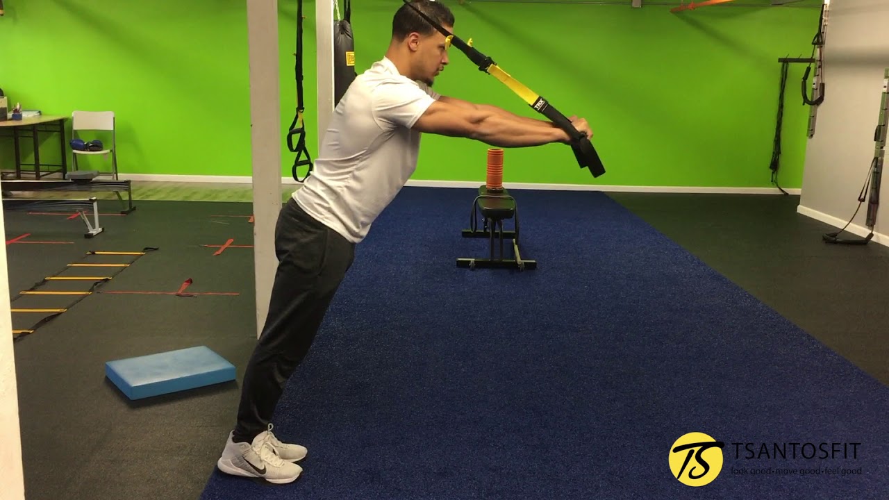 TRX tricep extension - YouTube