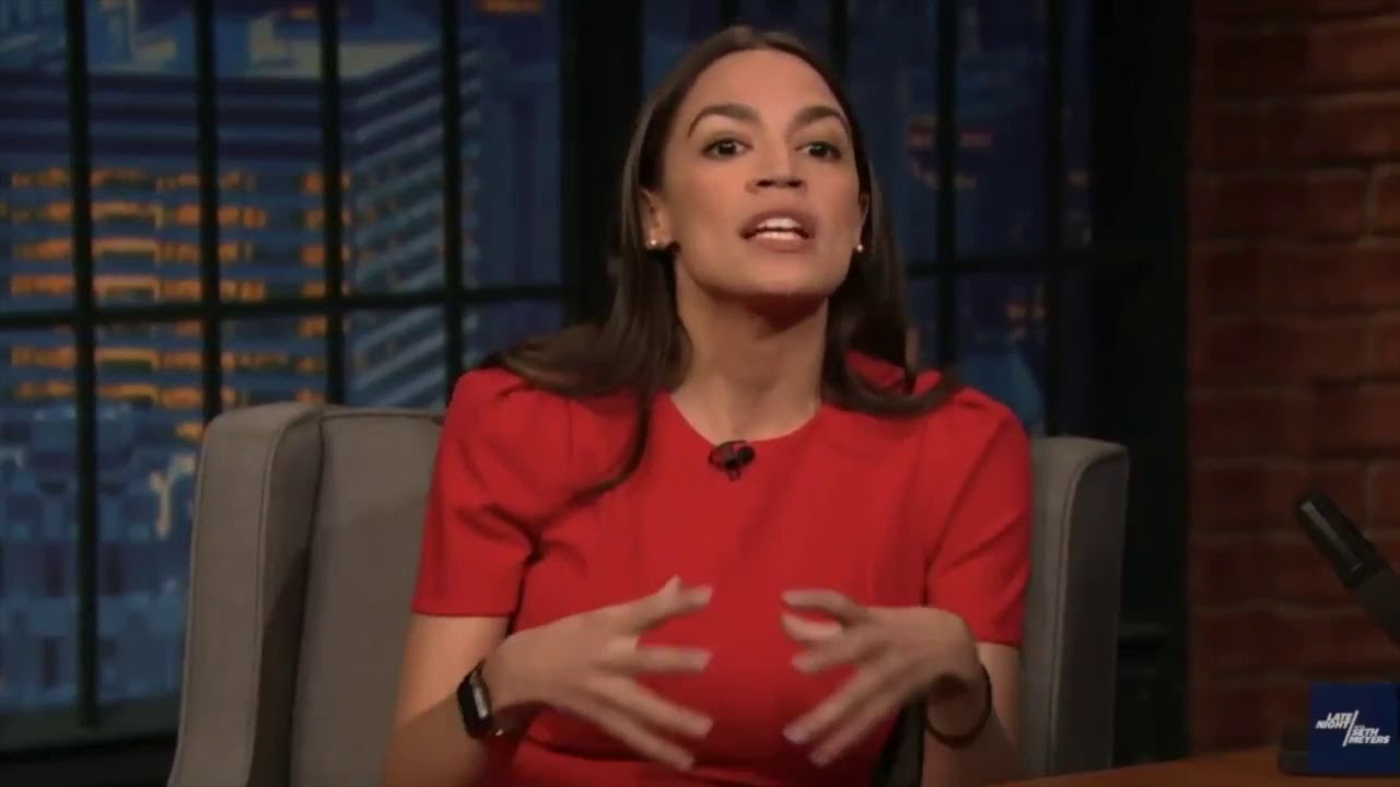 AOC on the Green New Deal as her North Star on Seth Meyers - YouTube
