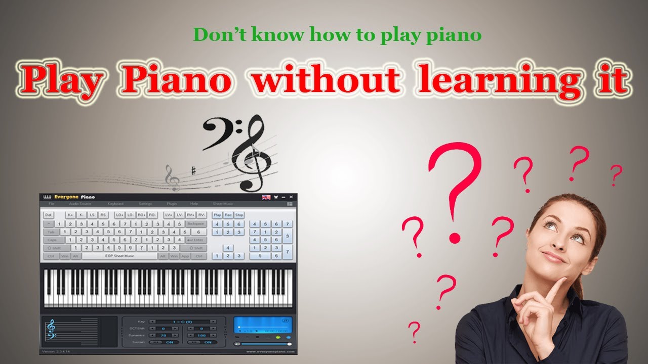 Play Piano Without Learning | How to play Piano on Computer | Piano ...