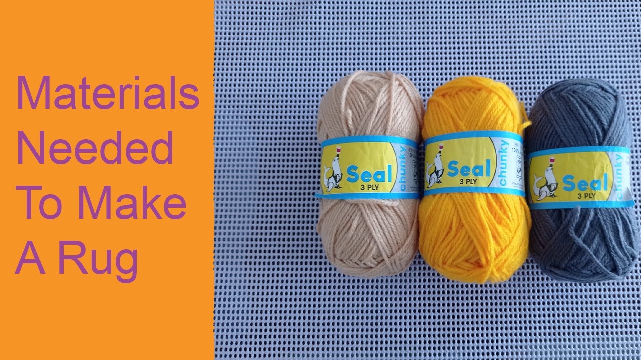 Materials Needed | D.I.Y Shaggy Rugs Tutorial - YouTube