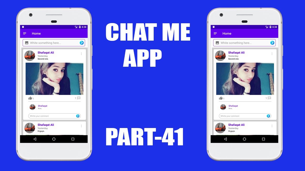 Chat Me App - 41 - Select User for Chat - Complete Chat feature ...