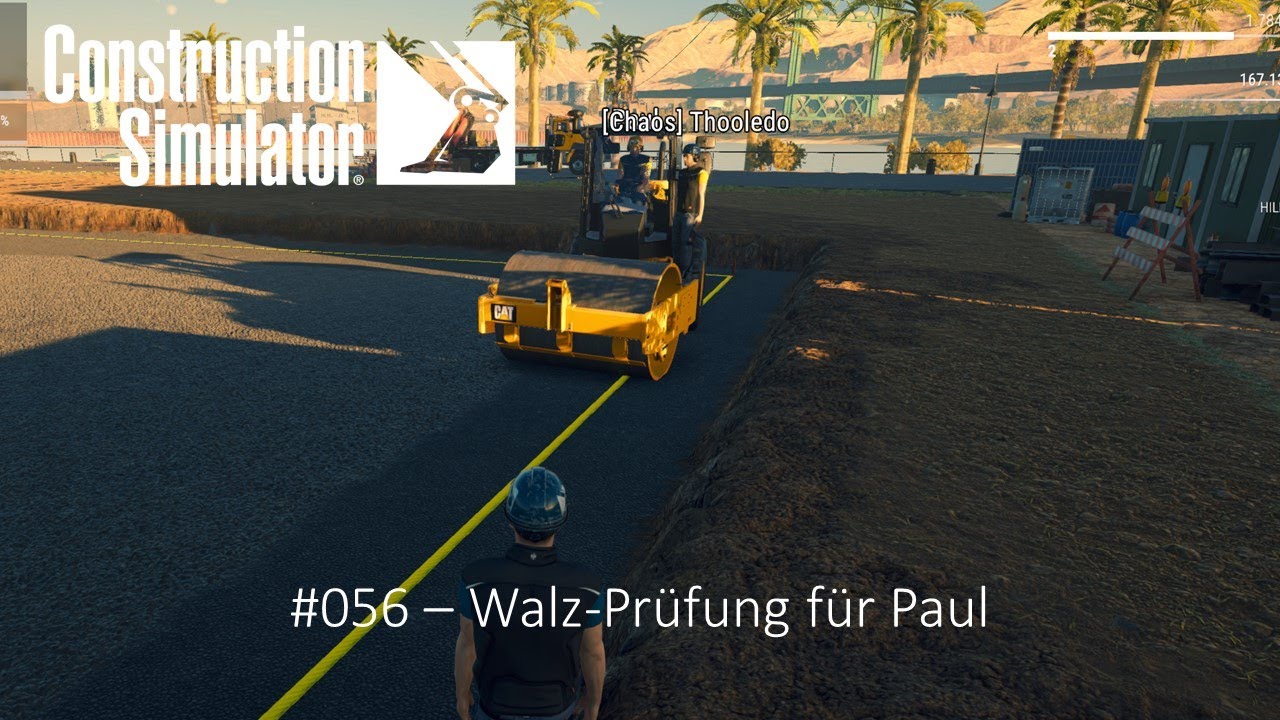 Construction Simulator #056 – Walz-Prüfung für Paul - YouTube