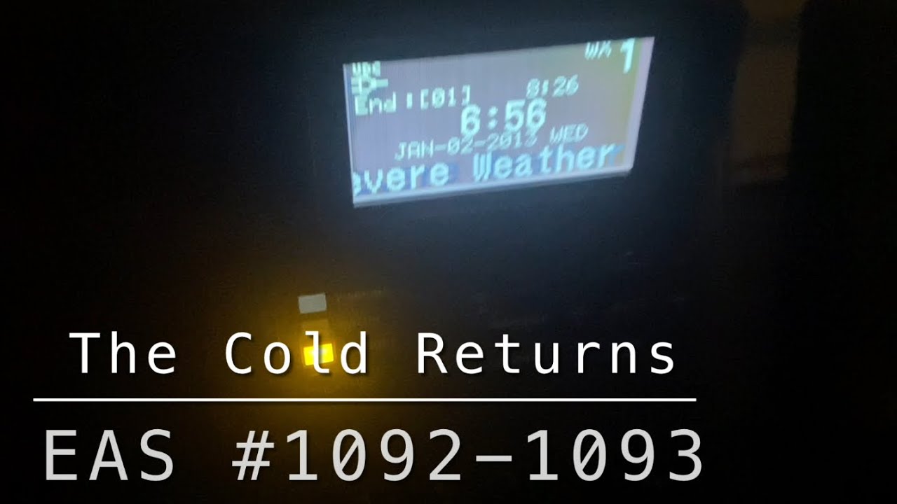 THE COLD RETURNS… | Snow Squall Warnings from 11/18/22 (EAS #1092-1093 ...