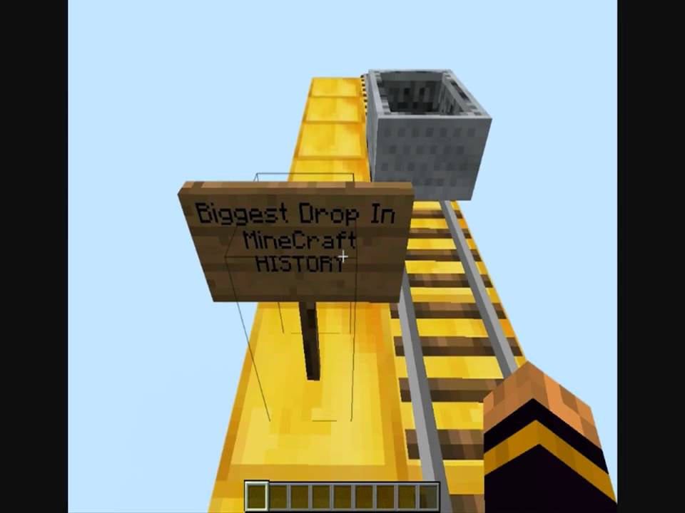 Biggest Minecraft Roller Coaster Drop In Minecraft History! - YouTube