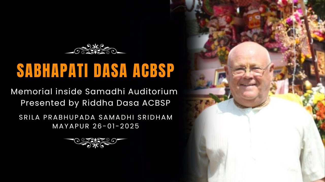 Sabhapati Dasa ACBSP - YouTube