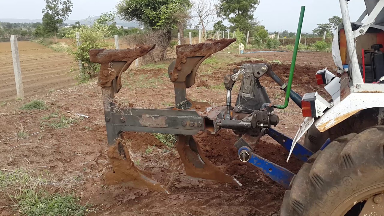 Pushpak Delux Plough | 25 HP Mechanical | Trial on Force Orchard ...