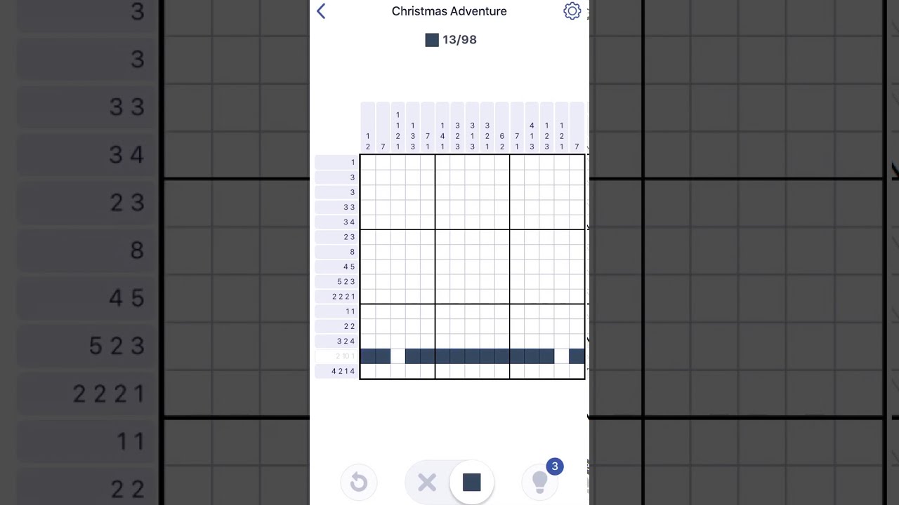 Nonogram Christmas Adventure Postcard 1 Puzzle 24 - YouTube