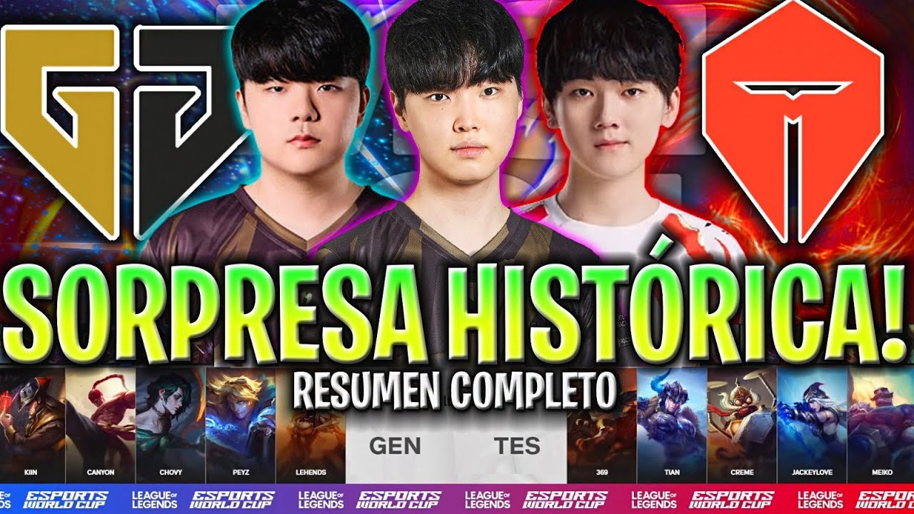 GENG DE CHOVY SORPRESA HISTÓRICA EN LA EWC! | GEN vs TOP Resumen ...