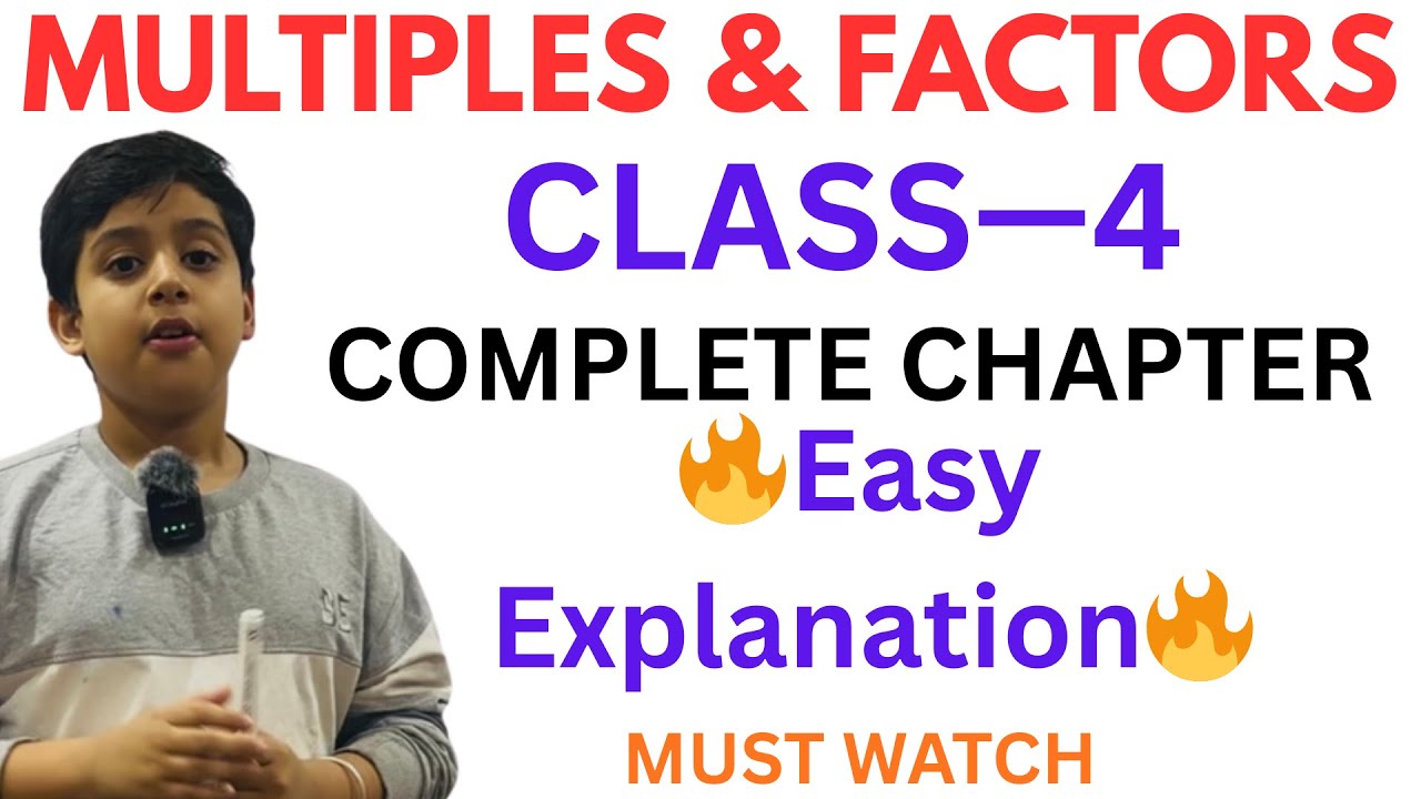 Factors and Multiples | Factors and Multiples Class 4 | Multiples and ...