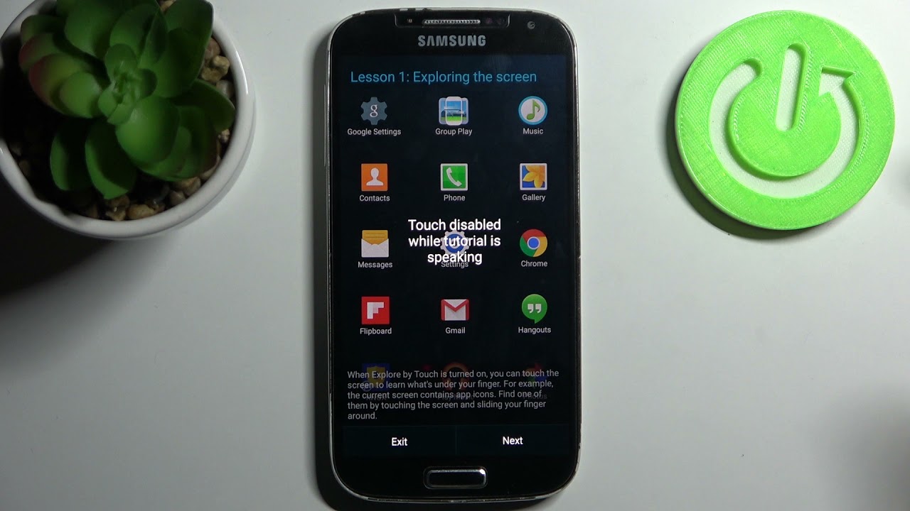 Talkback Mode in SAMSUNG Galaxy S4 – Turn On/Off Screen Reader - YouTube