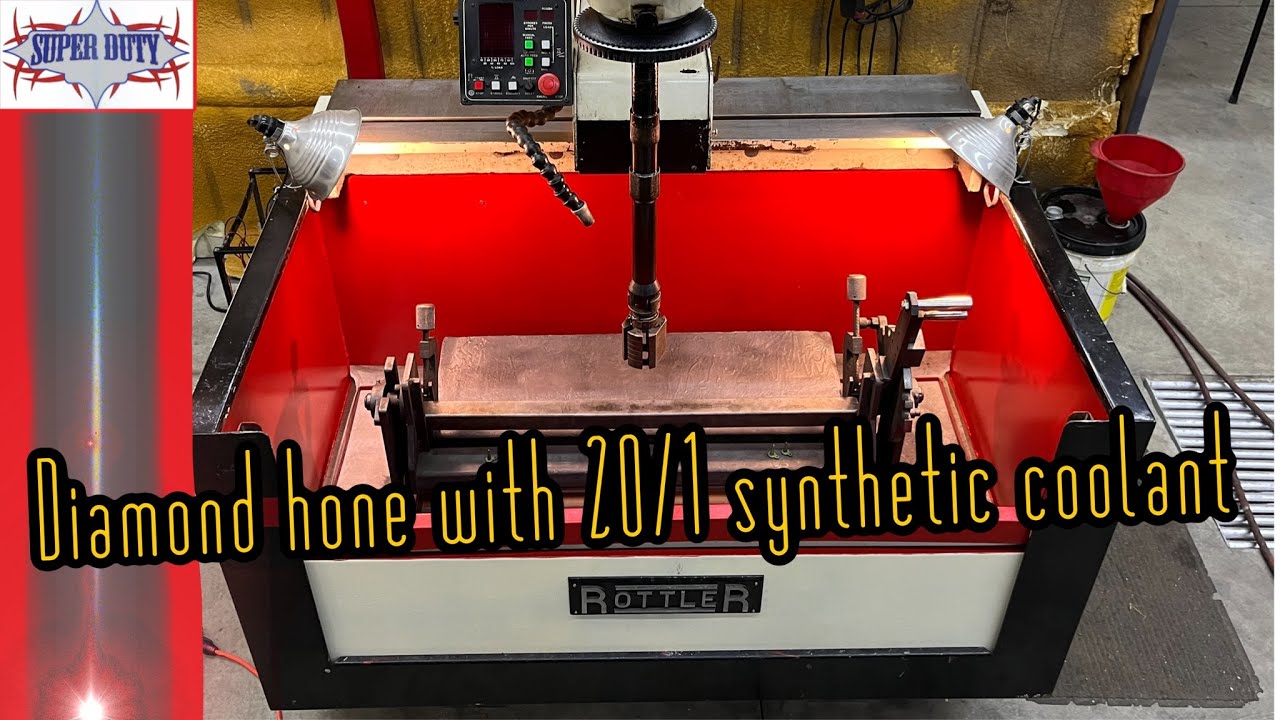Rottler HP6A Cylinder hone cleaning. - YouTube
