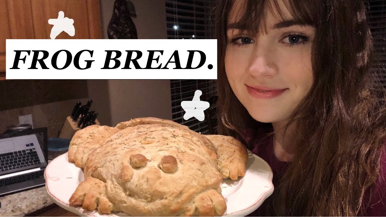 making frog bread because of tiktok - YouTube