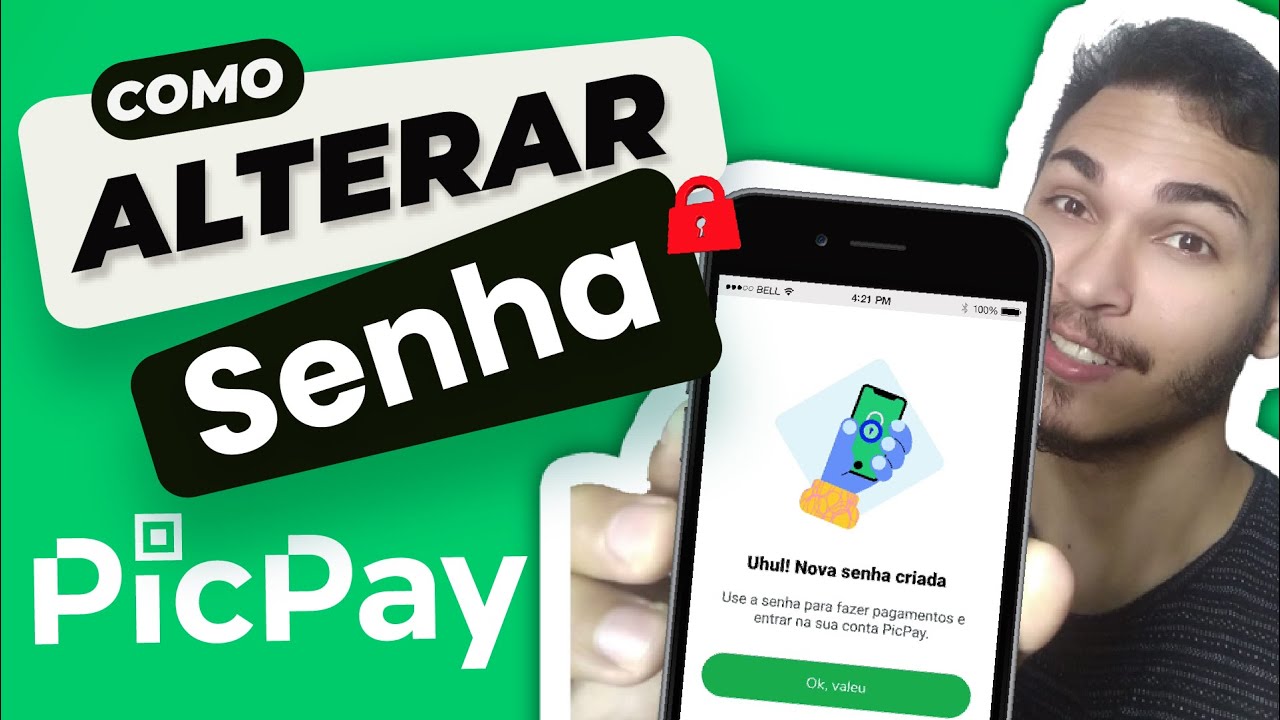 Como ALTERAR SENHA da conta PICPAY [TUTORIAL] 🔐 - YouTube
