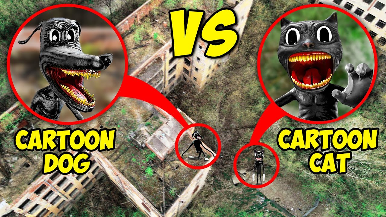 DRONE CATTURA CARTOON DOG che attacca CARTOON CAT! **CARTOON DOG esiste ...