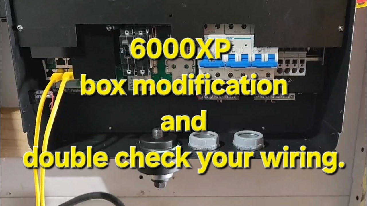 EG4 6000XP wirebox modification - YouTube
