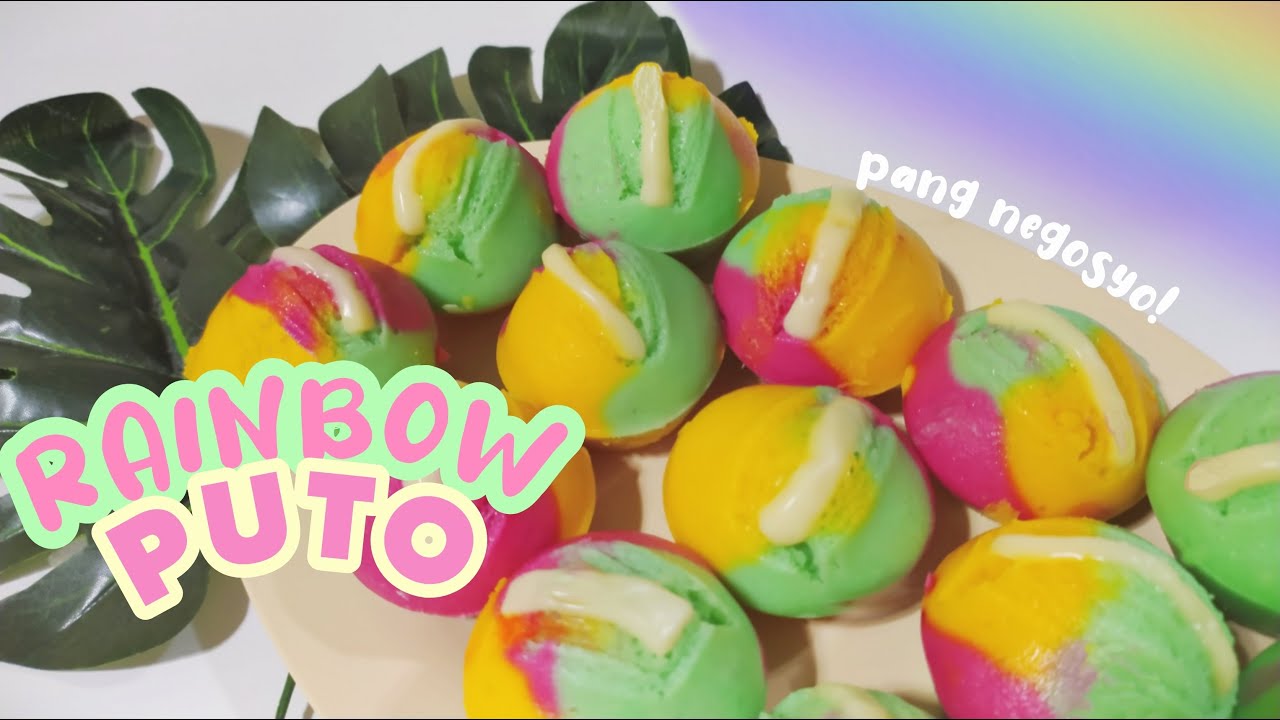 RAINBOW PUTO CHEESE RECIPE🌈WORTH EAT! PATOK NA PANGNEGOSYO! | Cooking ...