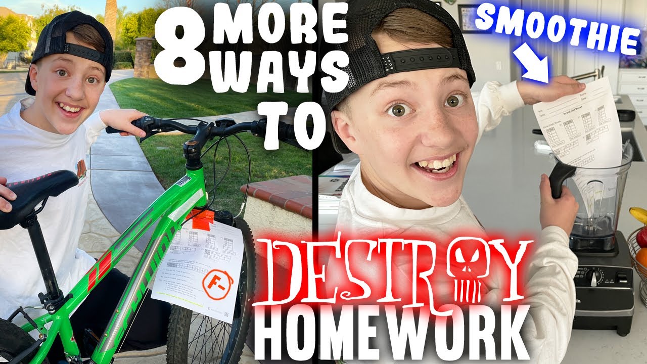 8 More Ways to DESTROY Homework! - YouTube