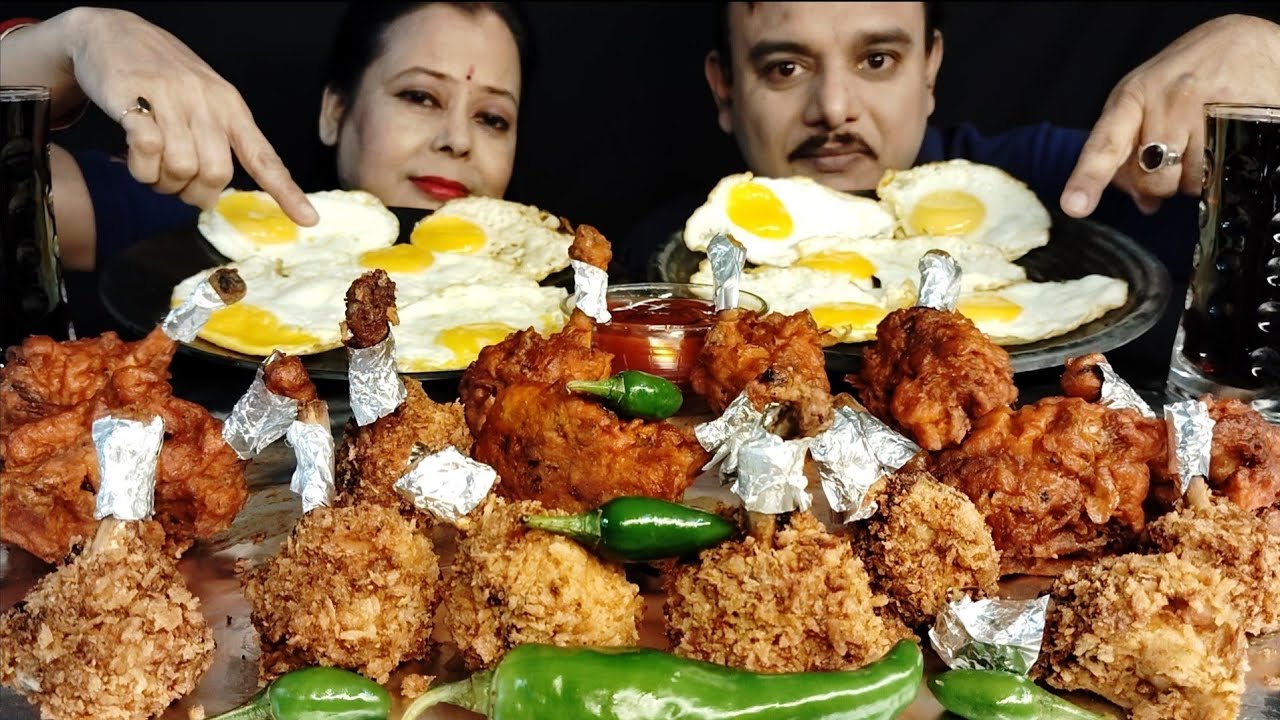 UNLIMITED SPICY 🔥🌶 CHICKEN LOLLIPOP CHALLENGE|CHILLI CHICKEN LOLLIPOP ...