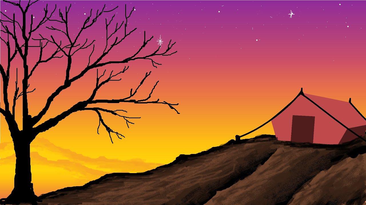 How to draw in ms paint | ms paint drawing easy step by step. - YouTube