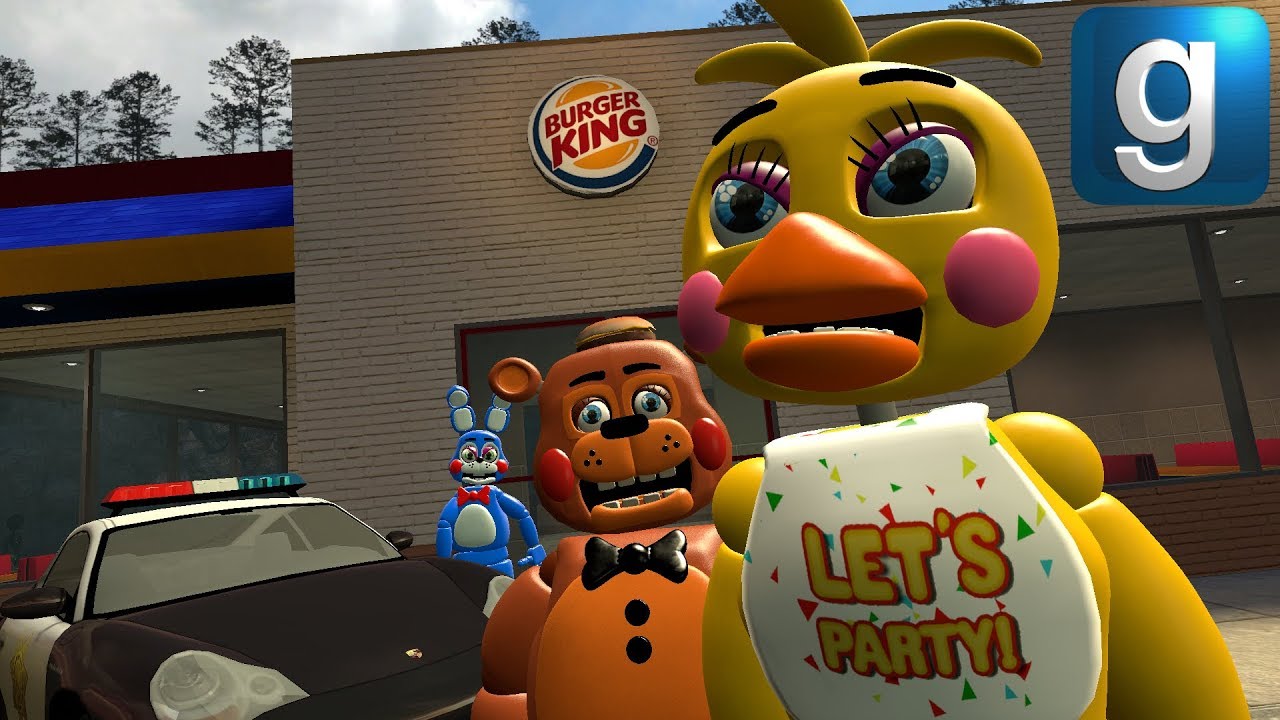 Gmod FNAF | Toy Freddy at Burger King - YouTube