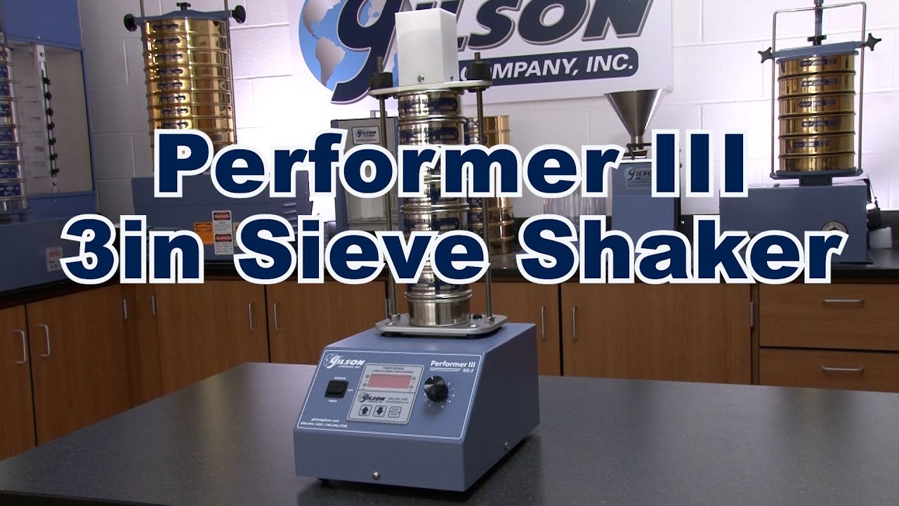 Gilson Performer III 3in Sieve Shaker (SS-3) - YouTube