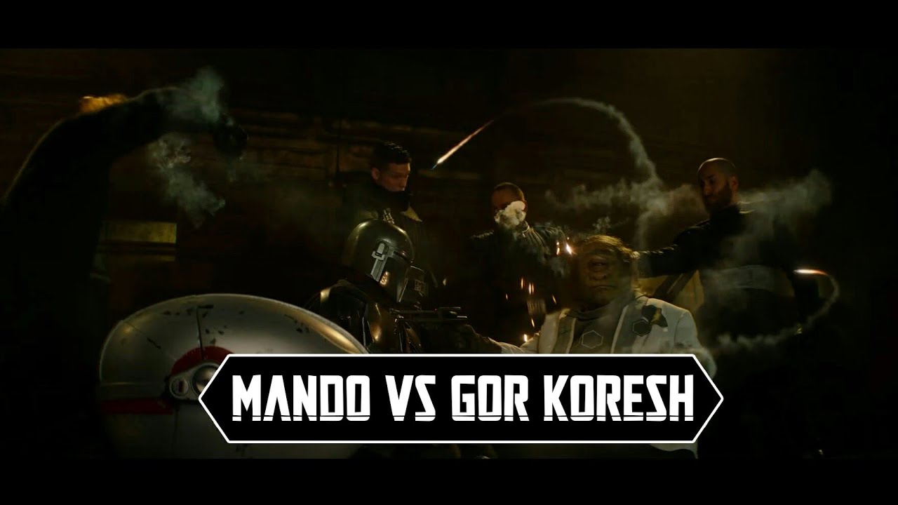 The Mandalorian Mando Vs Gor Koresh Gang Fight Scene - YouTube