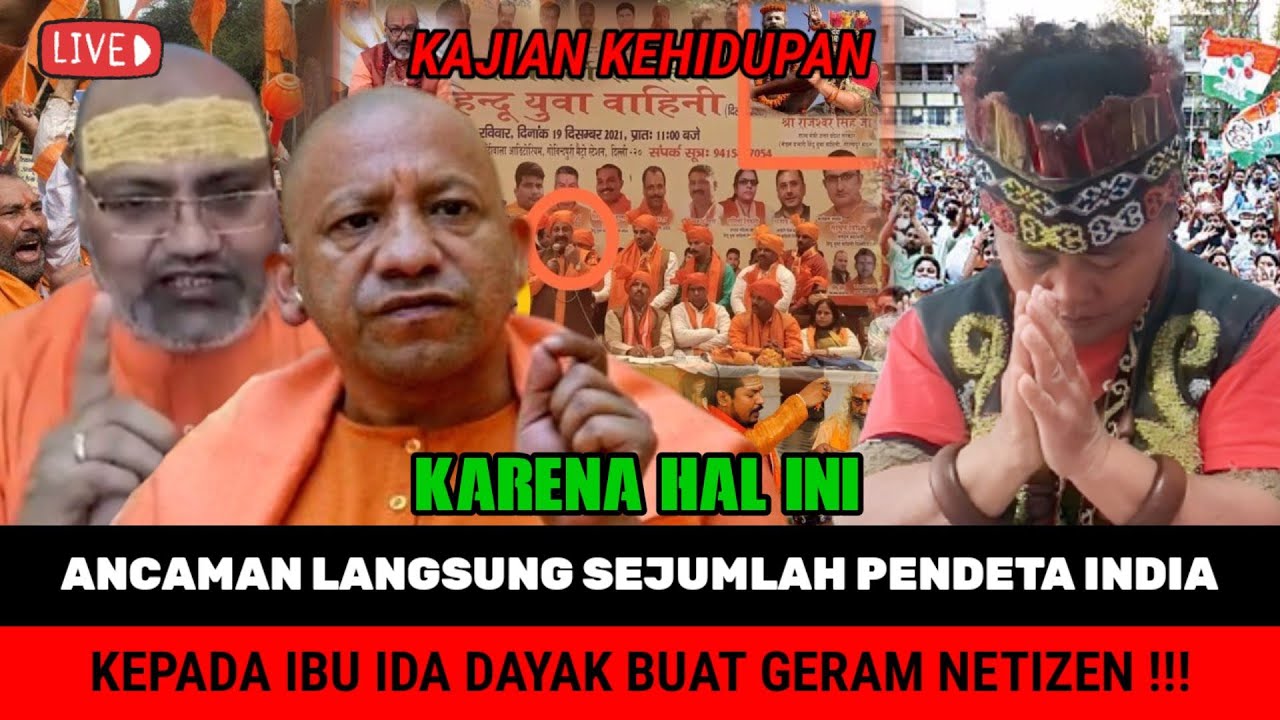 Gawat!! Ibu Ida Dayak mendapat ancaman dari beberapa pendeta India ...