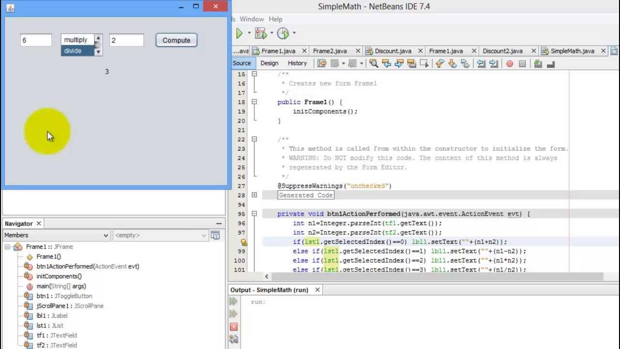 Java Tutorial 30 - JFrame Form with JComboBox and JList - YouTube