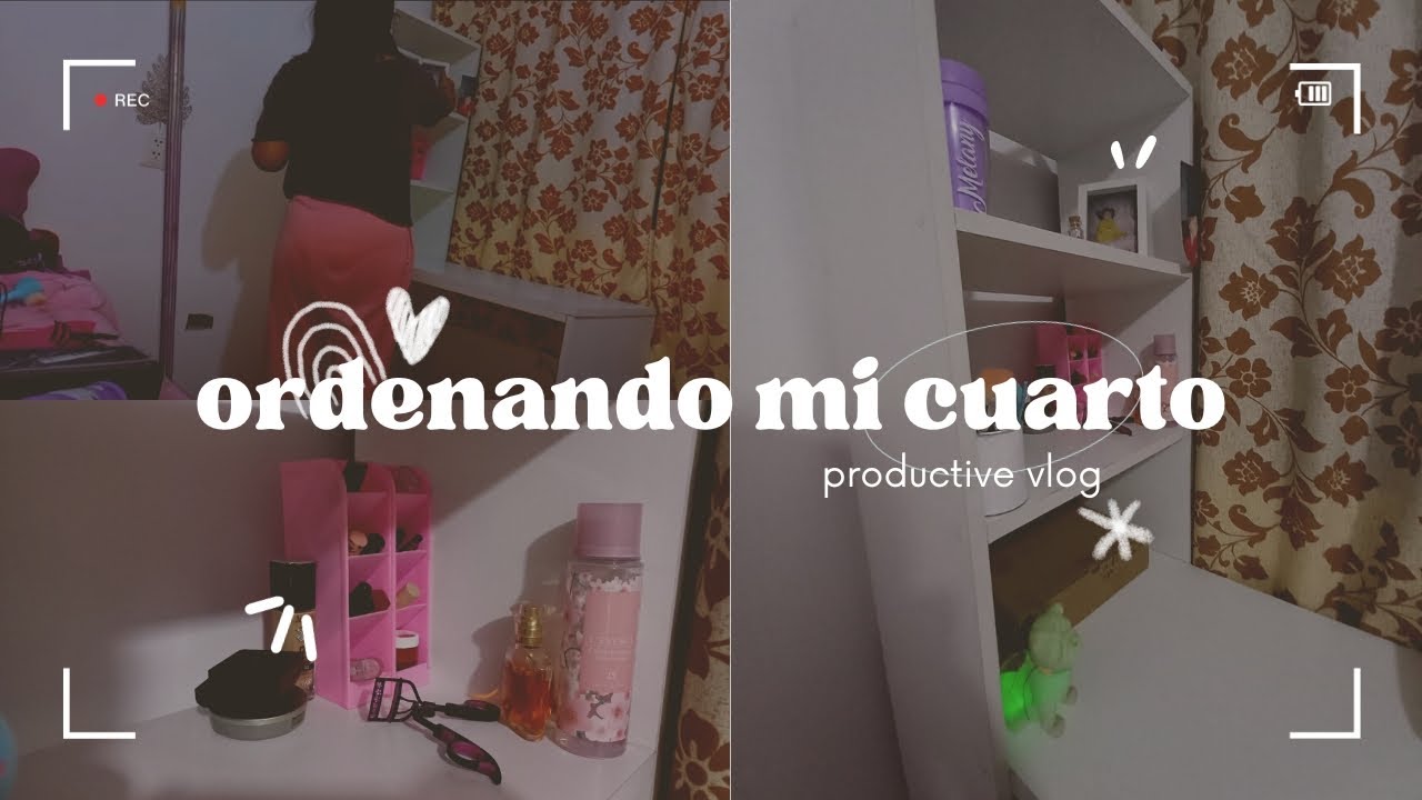 ORDENANDO MI CUARTO🛏️🛏️ | organizando + limpiando💫 #room #vlog - YouTube