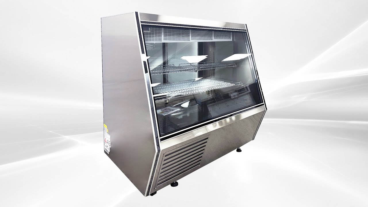 NSF 48 ins Refrigerated Red Meat Display Case Double Full Service Red ...