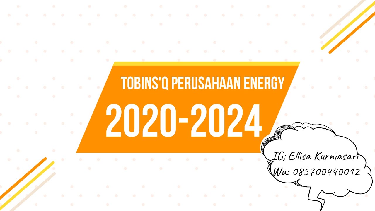 tobin perusahaan energy 2020-2024 - YouTube