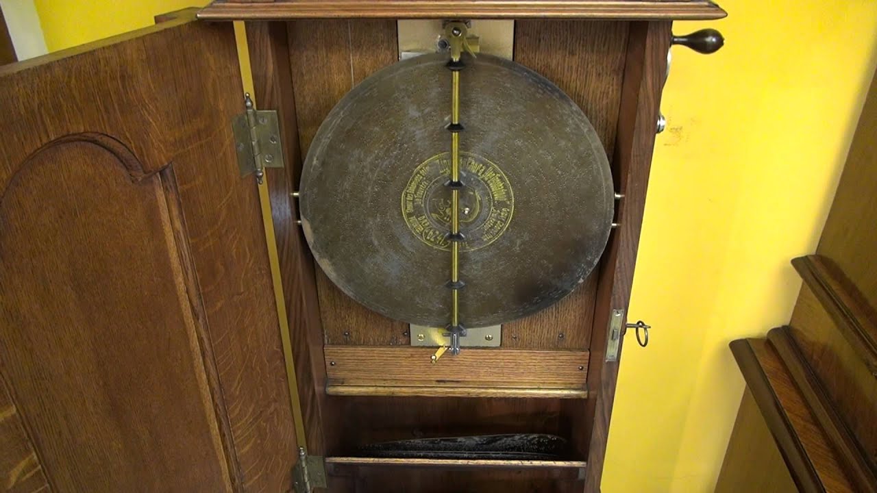 Antique Symphonion Musical Hall Clock, 1895 - YouTube