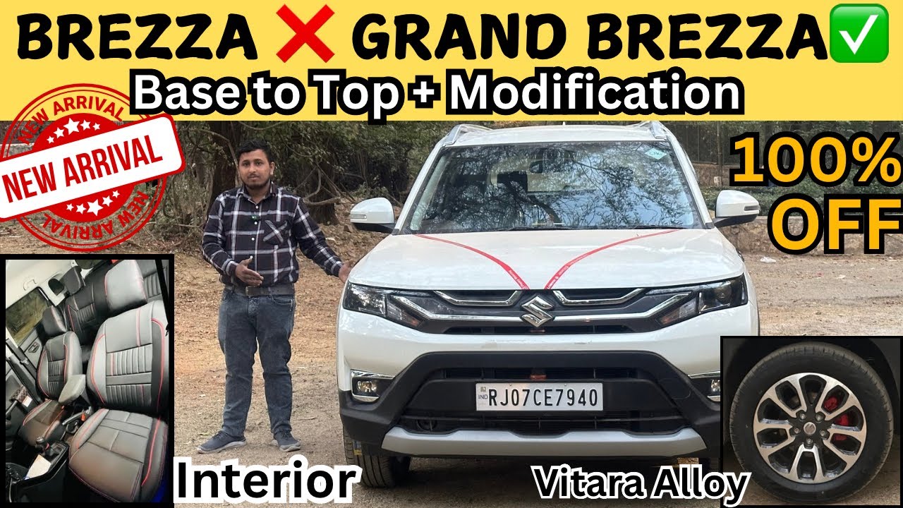 Maruti Brezza Lxi Modified with free Cruise Control 2024 Brezza base ...