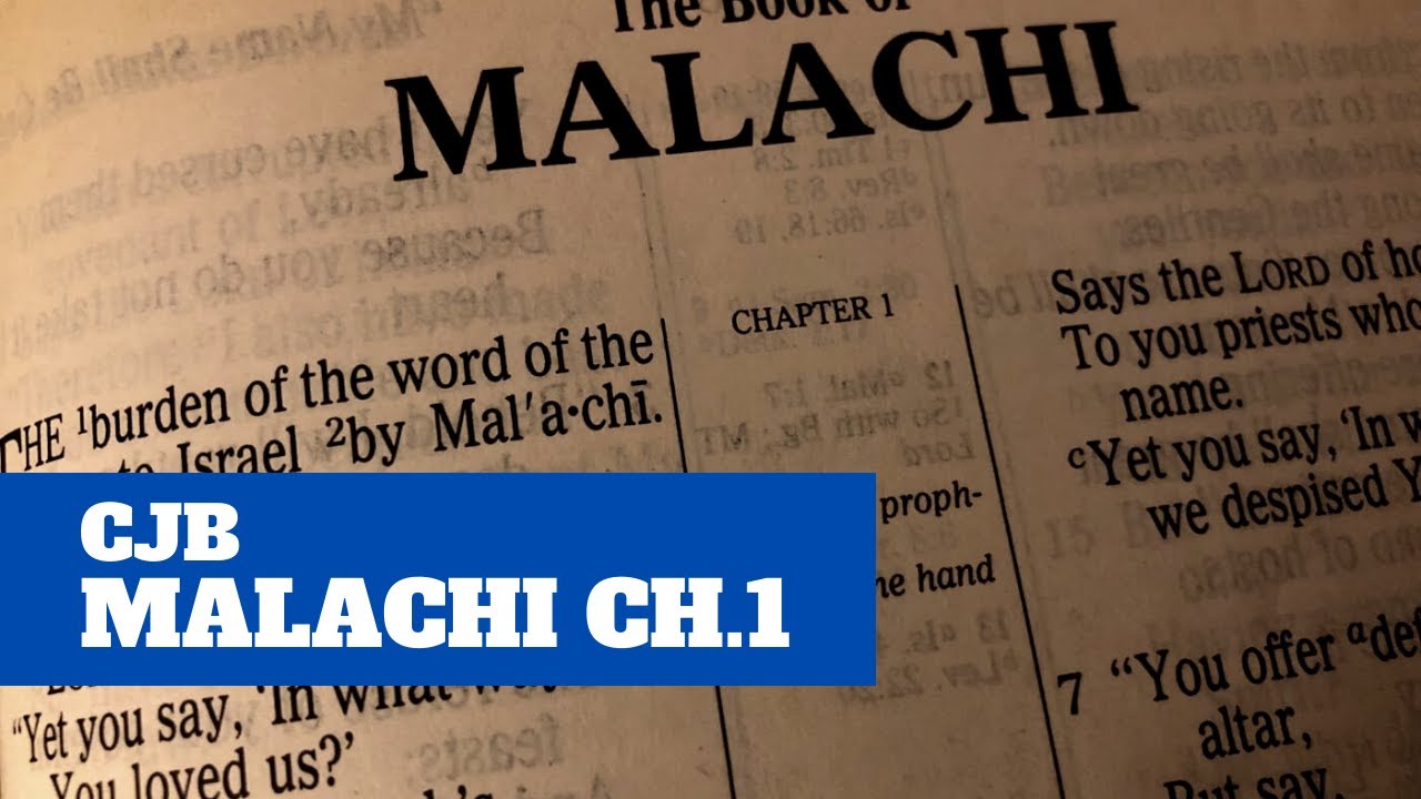 Malachi Ch.1 [Audio Complete Jewish Bible] - YouTube