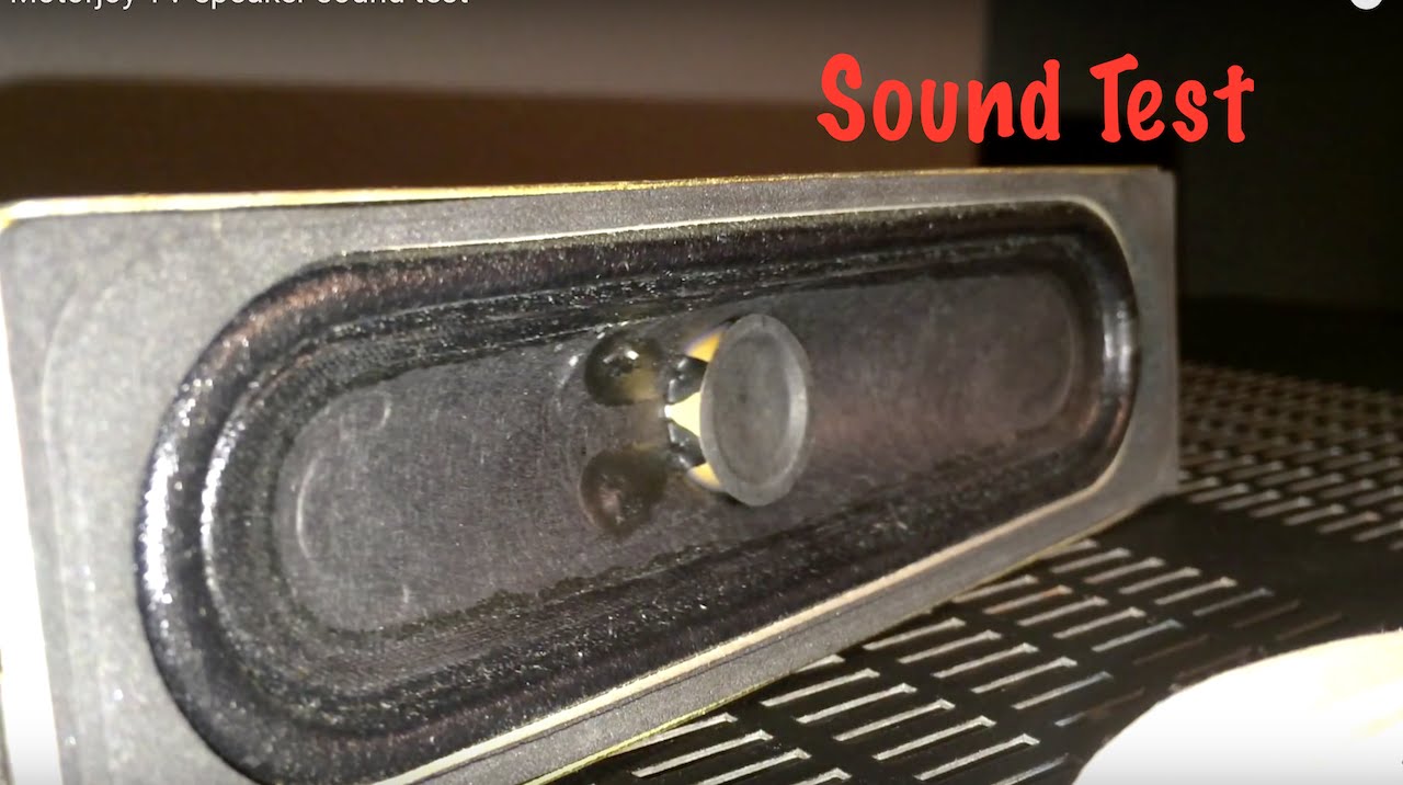 Motorjoy TV speaker sound test - YouTube