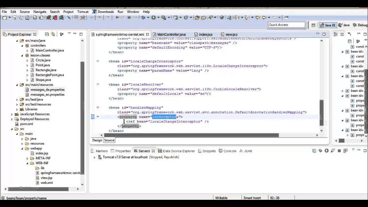 Java spring framework: Локализация Spring MVC (UTF-8, ISO-8859-1) . Урок 5 - YouTube