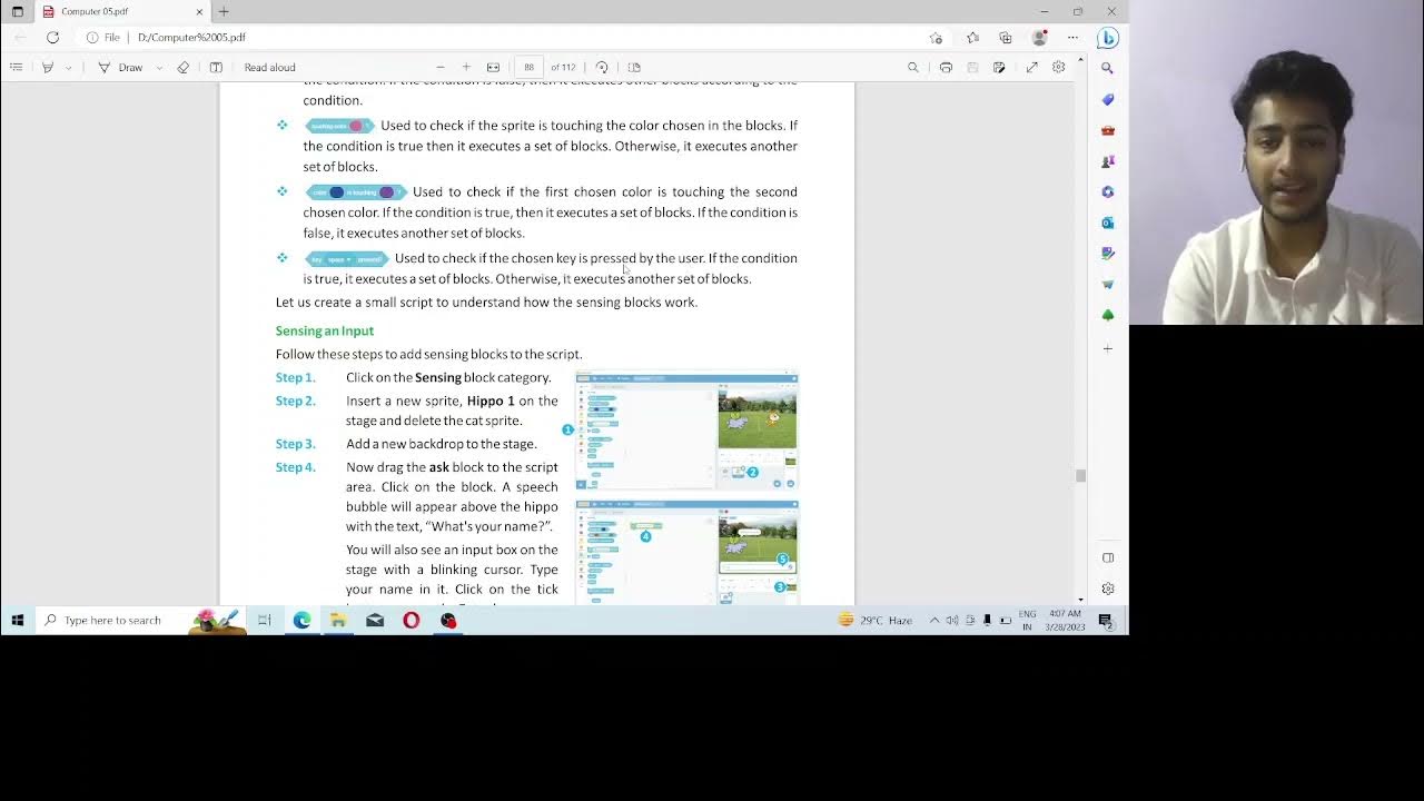 CHAPTER 7: Conditional Blocks in Scratch. - YouTube