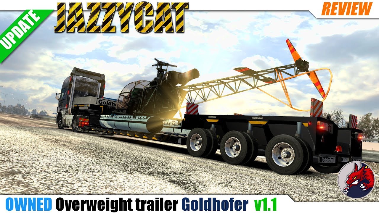 ETS2 (1.33) | "Ownable Overweight Trailer Goldhofer" v 1.1 by JAZZYCAT ...