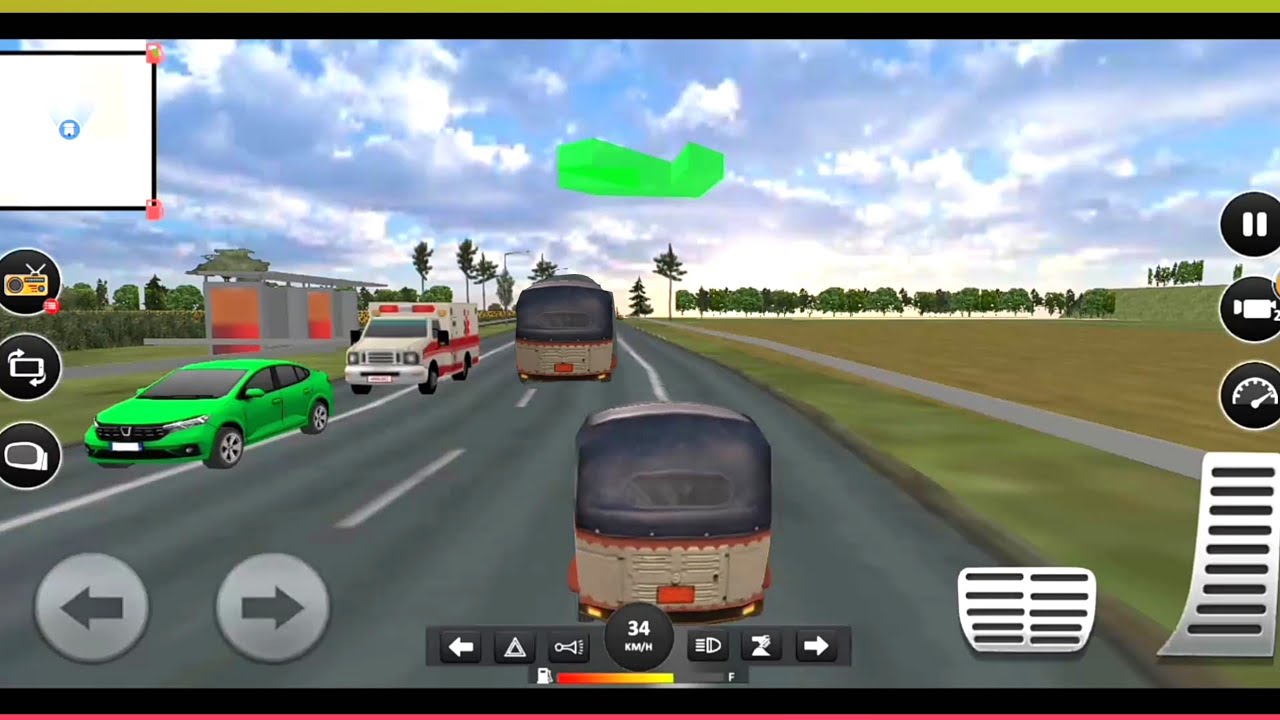 US Rikshaw Driving Simulator games ll Auto Driver Games #games - YouTube